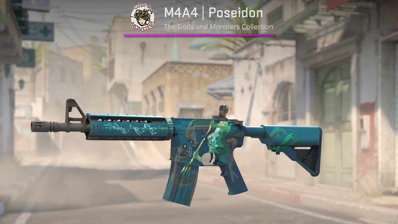 M4A4 POSEIDON CS2 (SKIN SHOWCASE) - YouTube