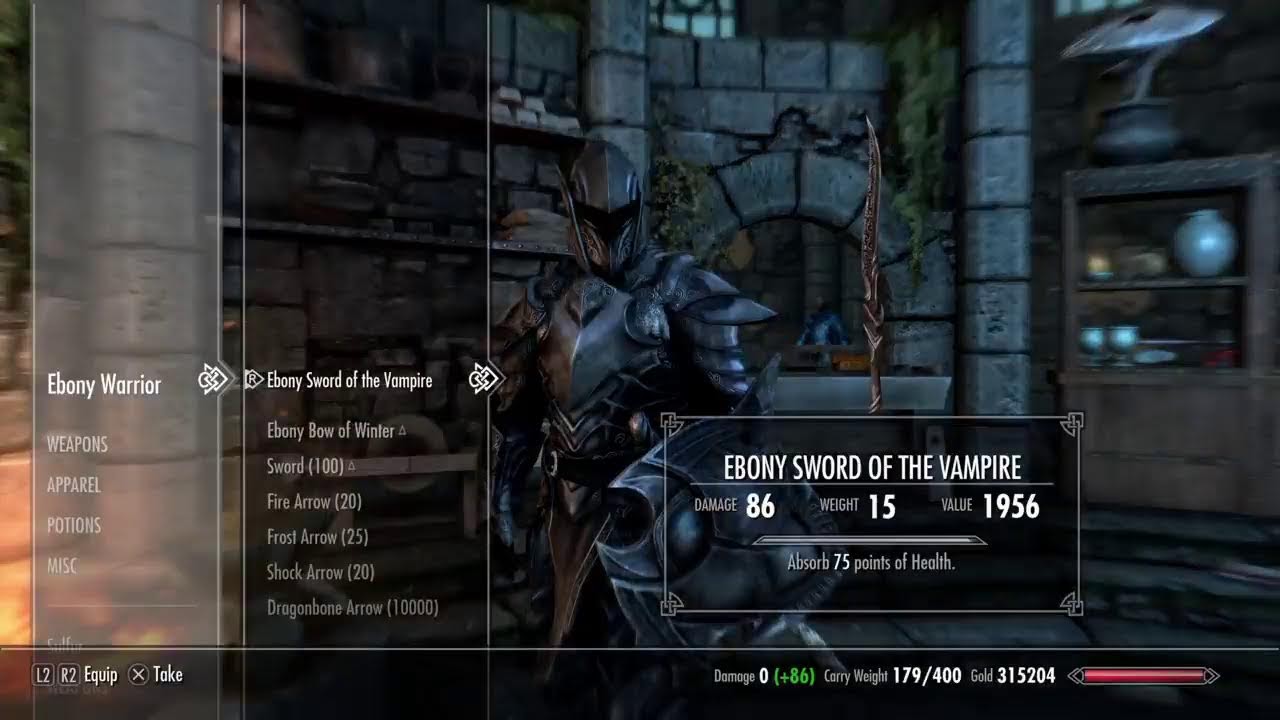Skyrim Ebony Sword Of The Vampire