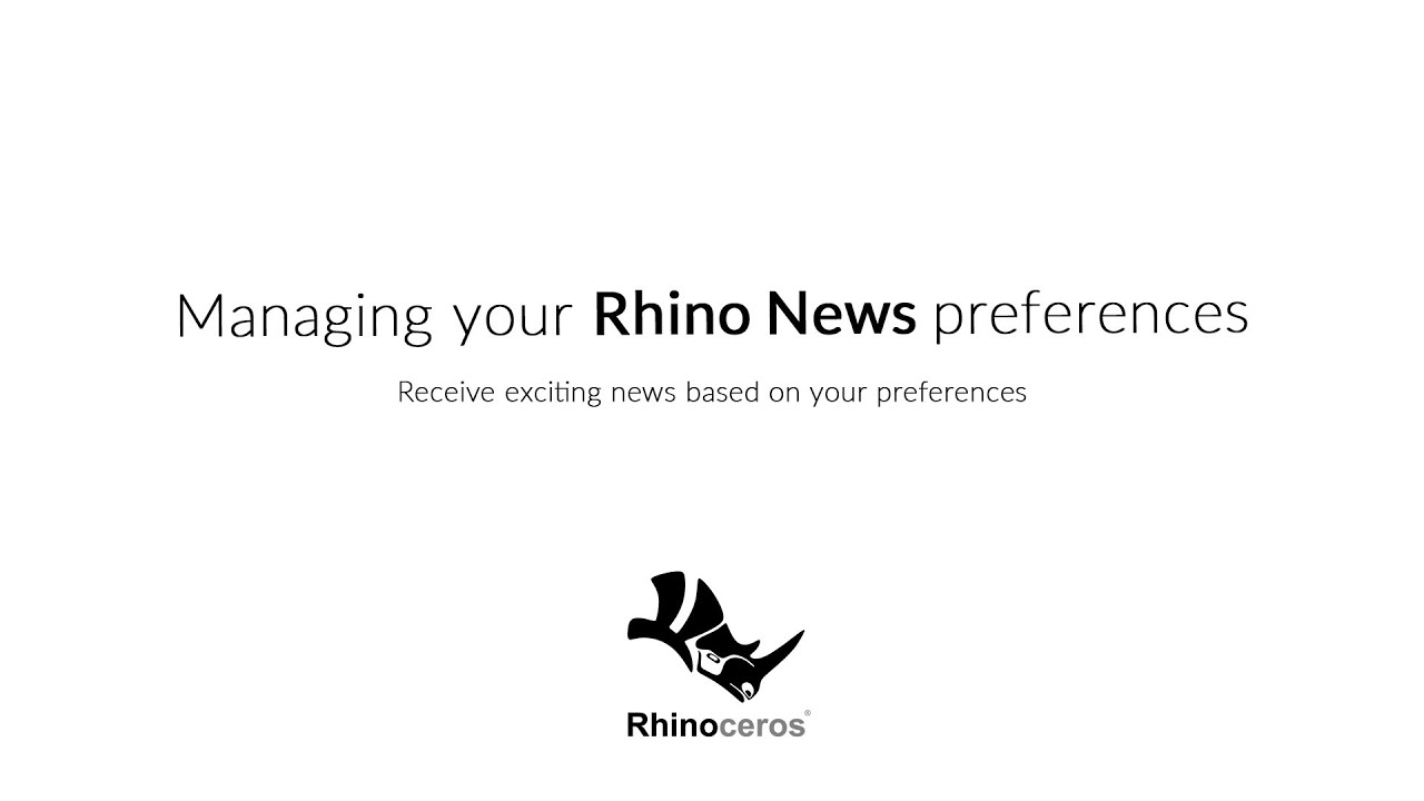 Manage your Rhino News preferences - YouTube
