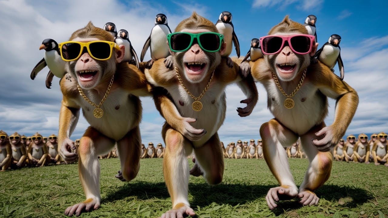 Top Funny Monkeys | Monkey & Animals Dance Party 🪩 🐵 - YouTube