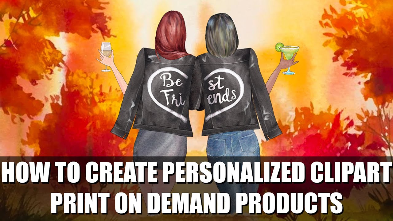 How To Create Personalized ClipArt Print On Demand Products - YouTube