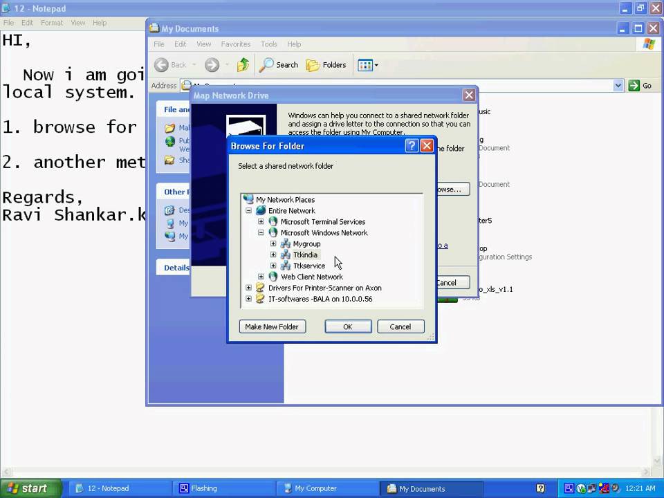 map network drive into local system - YouTube