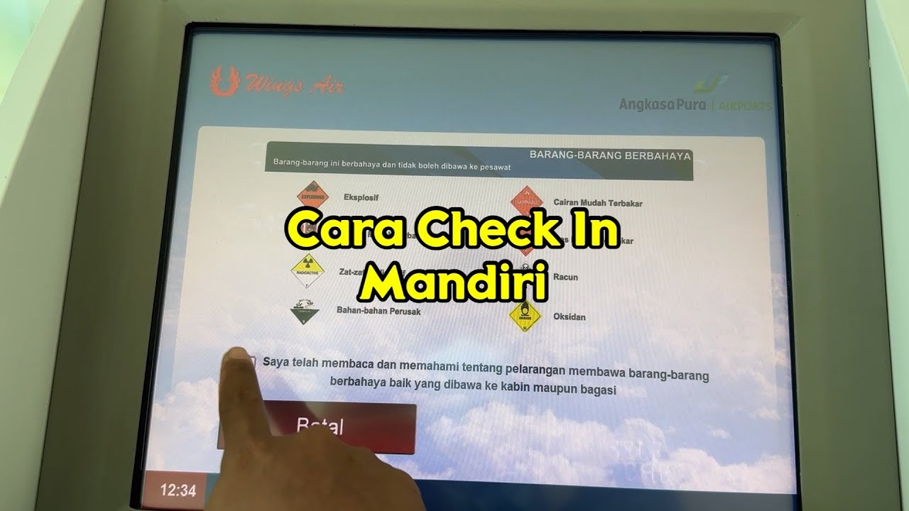 Cara Check In Mandiri di Bandara - YouTube