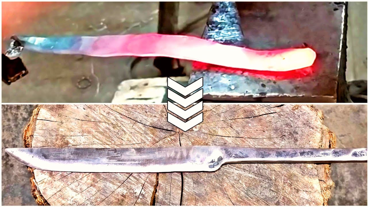 Making an amazing knife from scrap metal - YouTube