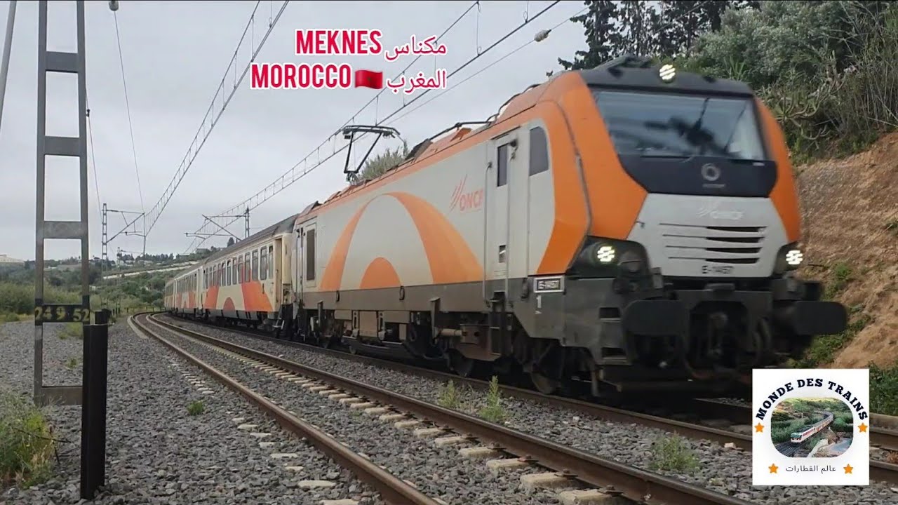 Le train marocain d'atlas tanger fes entre meknes à l'heure avec ...