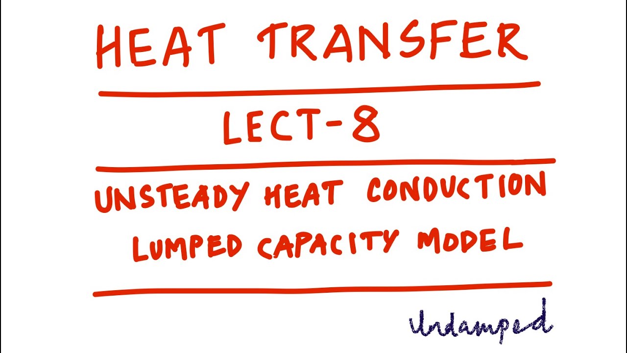 LECT#8 - UNSTEADY HEAT CONDUCTION & LUMPED CAPACITY MODEL|HEAT TRANSFER ...