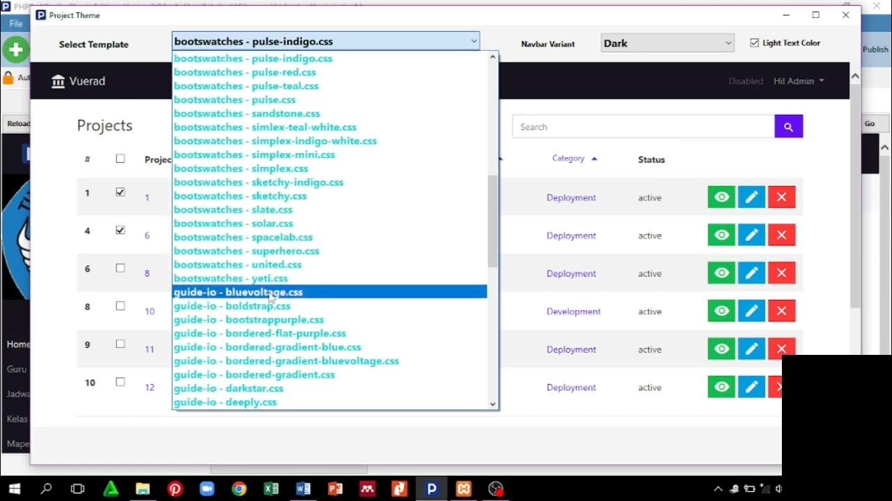 TUTORIAL MEMBUAT APLIKASI BERBASIS WEB (E-JADWAL) MENGGUNAKAN PHPRAD - YouTube
