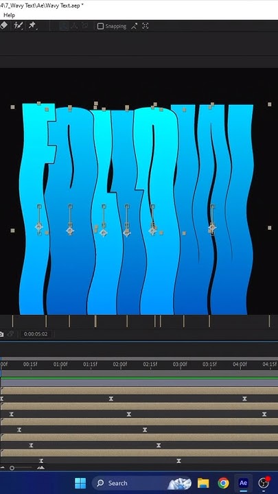 Wavy text animation. After effects tutorial#aftereffctstuturial #motiondesign #animation - YouTube
