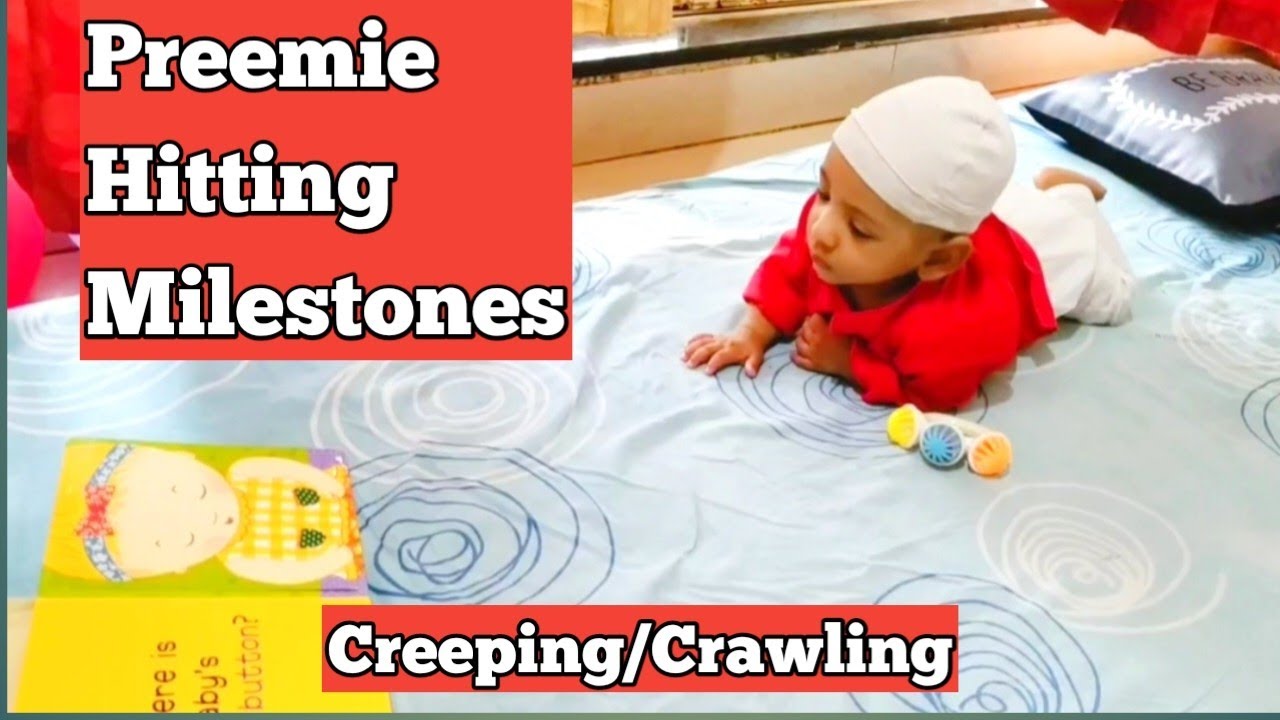 7+ Month Preemie | Started Creeping | Premature Baby Reaching ...
