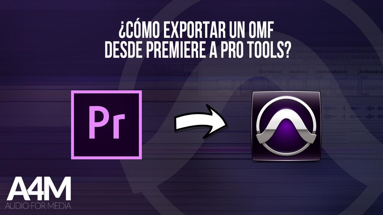 Como exportar un OMF desde Premiere a Pro tools - YouTube