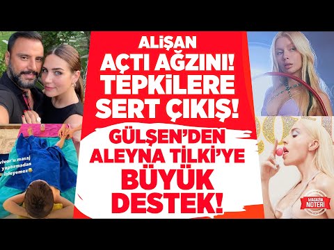 ALİŞAN AÇTI AĞZINI! Tepkiler İçin Bakın Ne Dedi! Gülşen’den Aleyna Tilki’ye Büyük Destek!