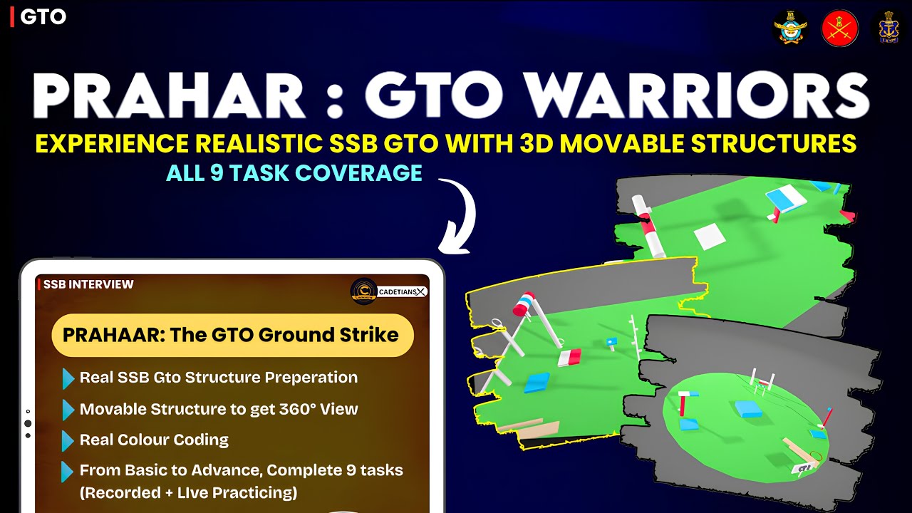 🔥 PRAHAR: GTO Warriors | Realistic 3D SSB GTO Practice with 360 ...