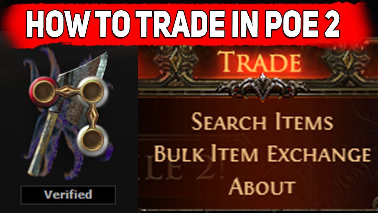 Path of Exile 2 How To Trade, Path of Exile 2 Trade System, PoE 2 ...