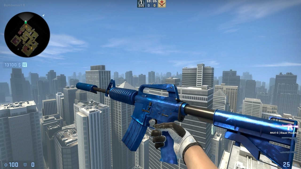 CS:GO | M4A1-S Blue Phosphor (Factory New) - Operation Broken Fang ...