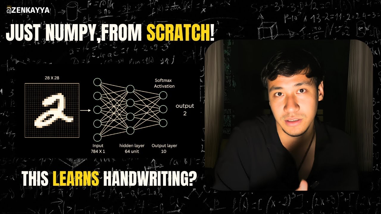 Building A Neural Network From Scratch With Numpy No Tensorflow No Pytorch Youtube