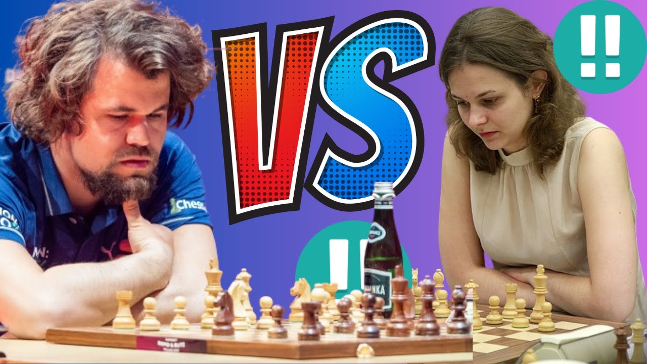 Perfect chess game 144 By Magnus Carlsen vs Anna Muzychuk - YouTube