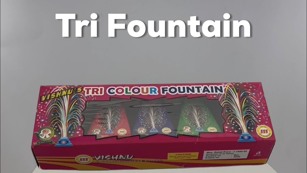 Vishnu’s Tri Colour Fountain - YouTube