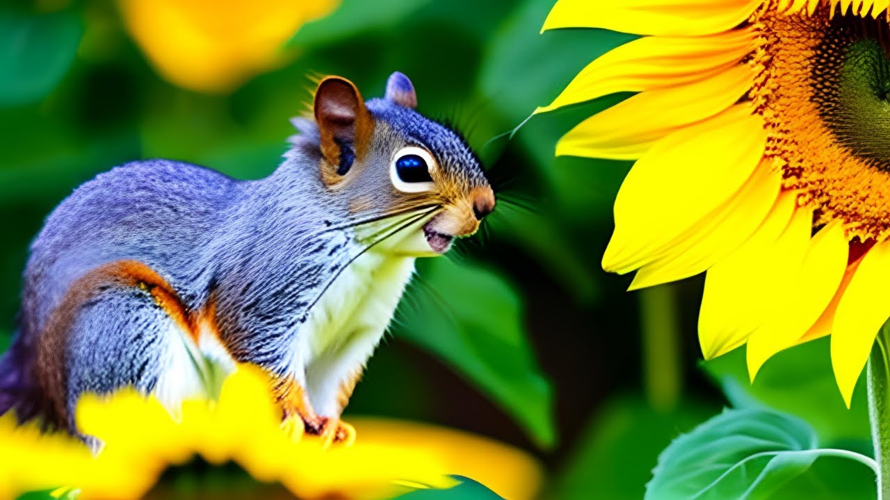 Impressive Relaxing Music with beautiful Squirrel Videos - YouTube