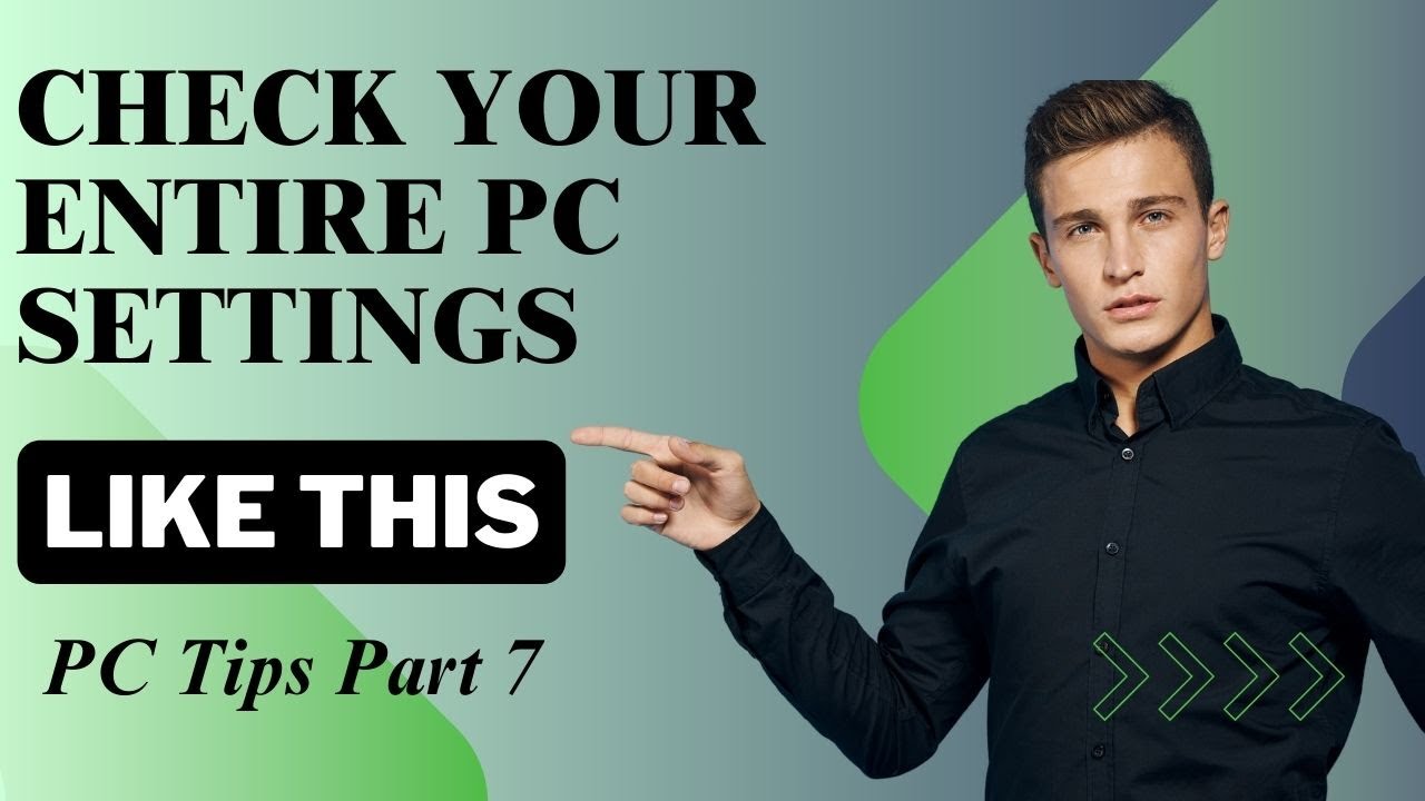 Pc Tips Part 7 Check Entire Settings Of Your Pc Using This Trick Computertips Tech Diy 4134