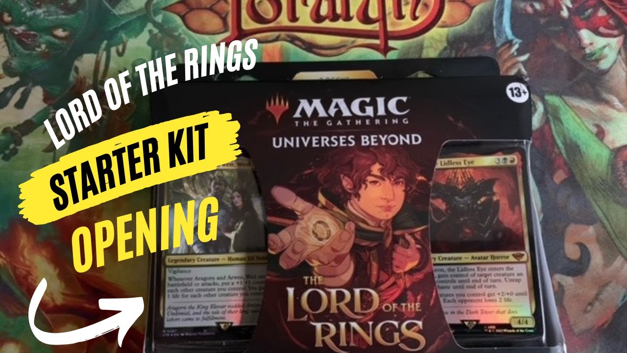MAGIC THE GATHERING: Lord of the Rings starter kit opening - YouTube