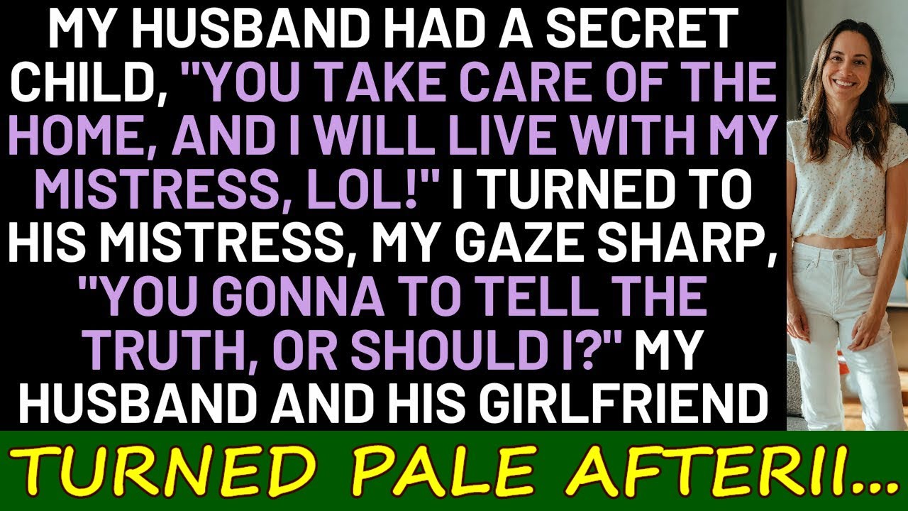 My husband had a child with another woman and jokingly said, 'You take ...