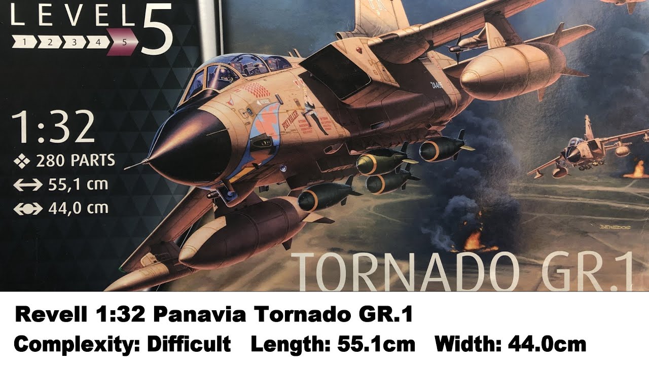 Large Scale! Revell 1:32 Panavia Tornado GR.1 "Gulf War" Kit Review ...