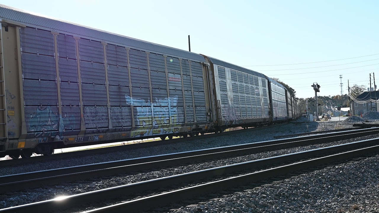 Austell GA - CSX - Auto Rack - 2021-11-14 - YouTube