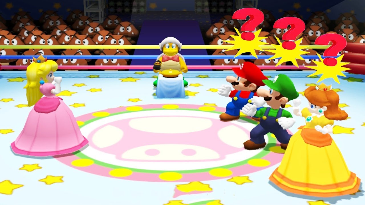 MARIO PARTY 5 MINI-GAME BATTLE - PEACH VS MARIO LUIGI DAISY (MASTER CPU ...