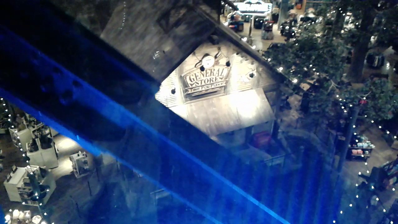 Going Down on a Free-Standing Scenic Thyssenkrupp elevator @ Bass Pro ...