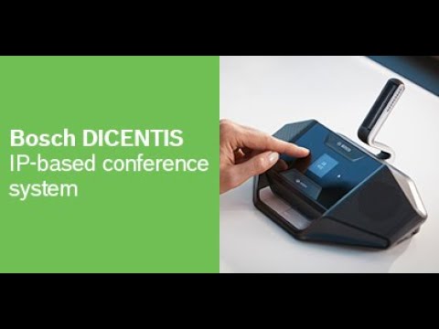 Bosch Security - Bosch DICENTIS IP based conference system webinar ...