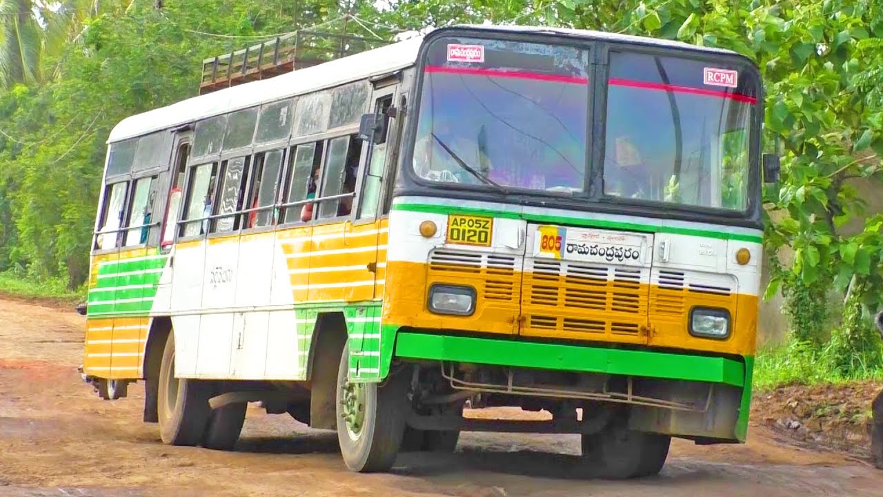 Pallevelugu Bus move Up and Down in Bumpy Pit Road | Bus videos | My ...