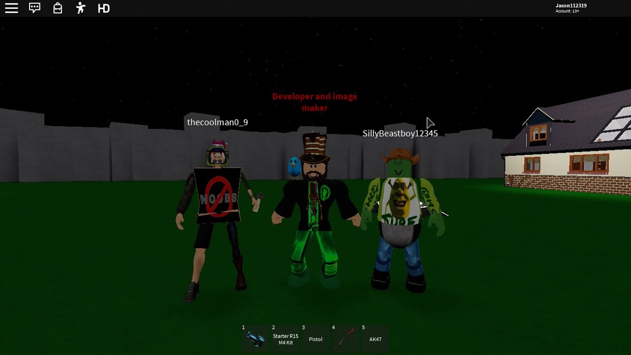 having fun in my roblox game - YouTube