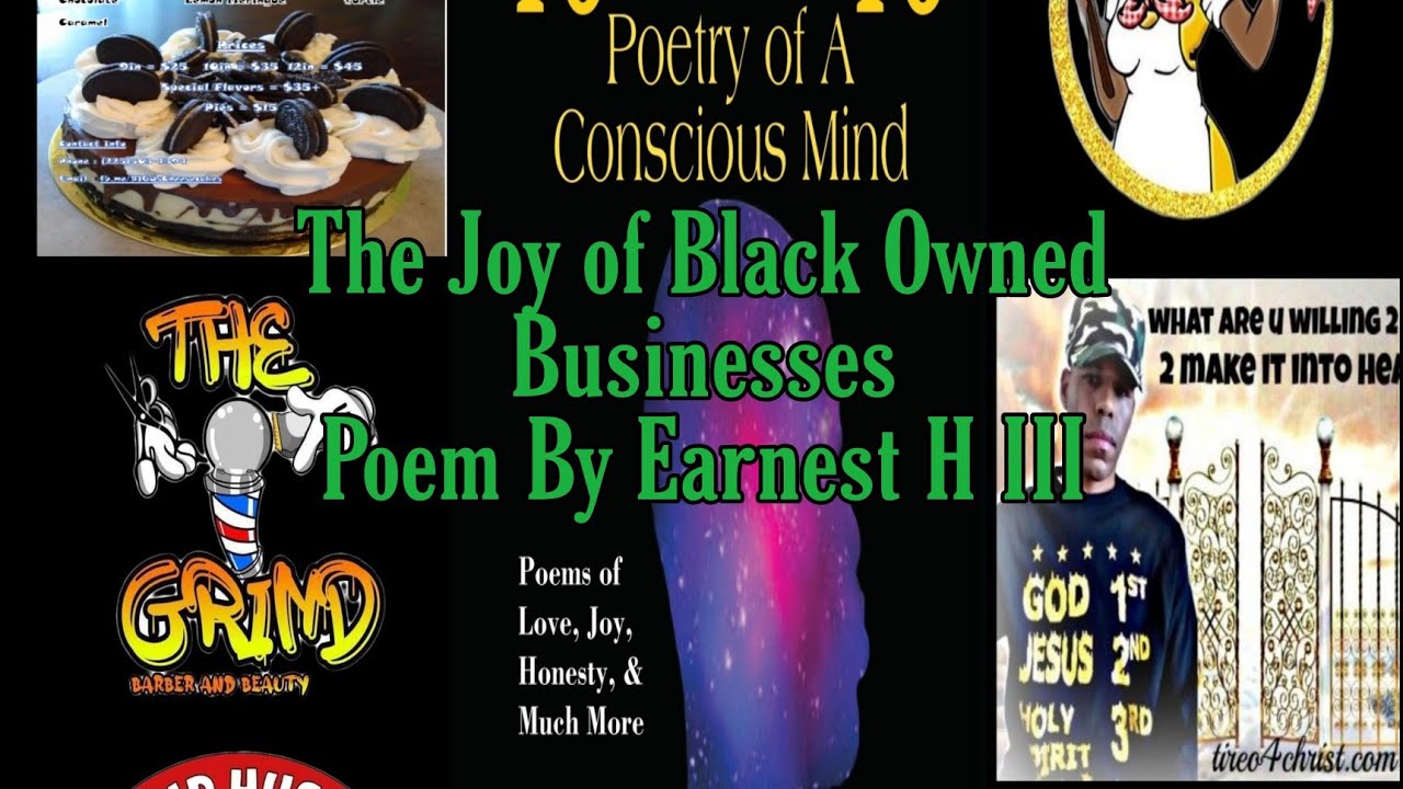 The Joy of Black Owned Businesses Poem By Earnest Hammond III - YouTube