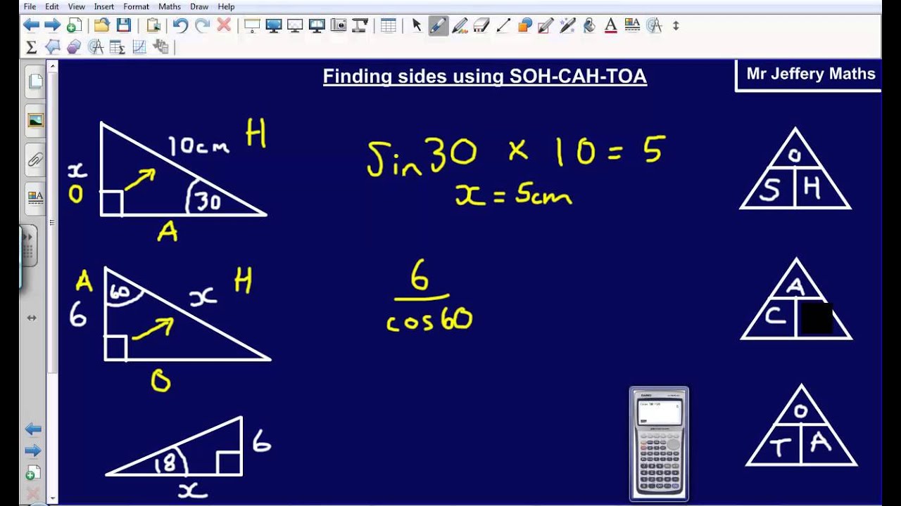 SOHCAHTOA Finding A Missing Side YouTube sohcahtoa-finding-a-missing-side-youtube
