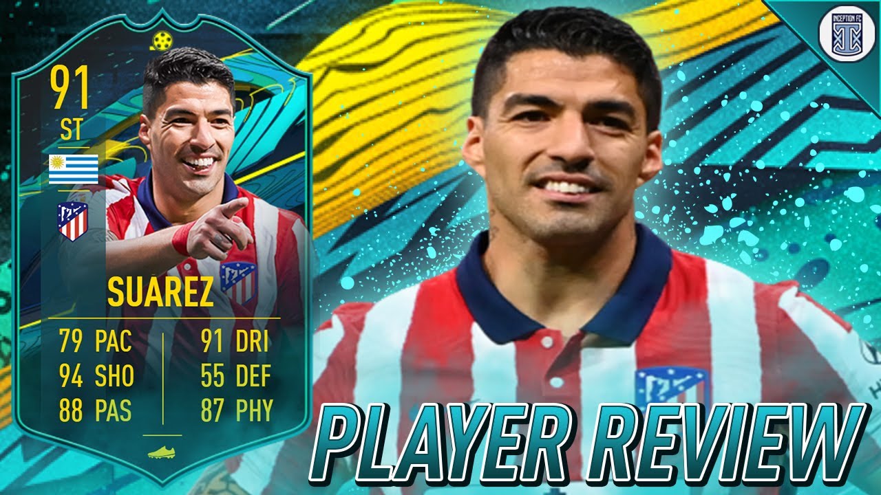 91 MOMENTS SUAREZ PLAYER REVIEW! - GAMEPLAY OBJECTIVE CARD! - FIFA 21 ...