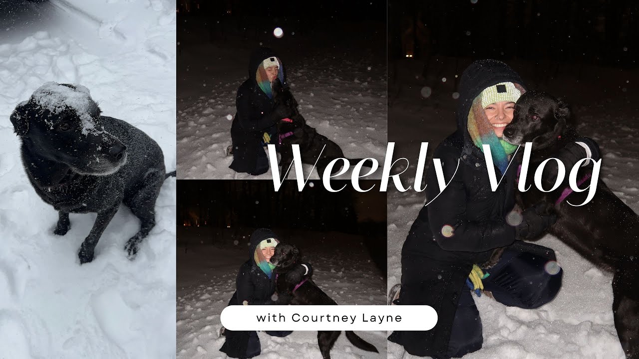 WEEKLY VLOG: snow storm in Lou, sledding, long work days - YouTube