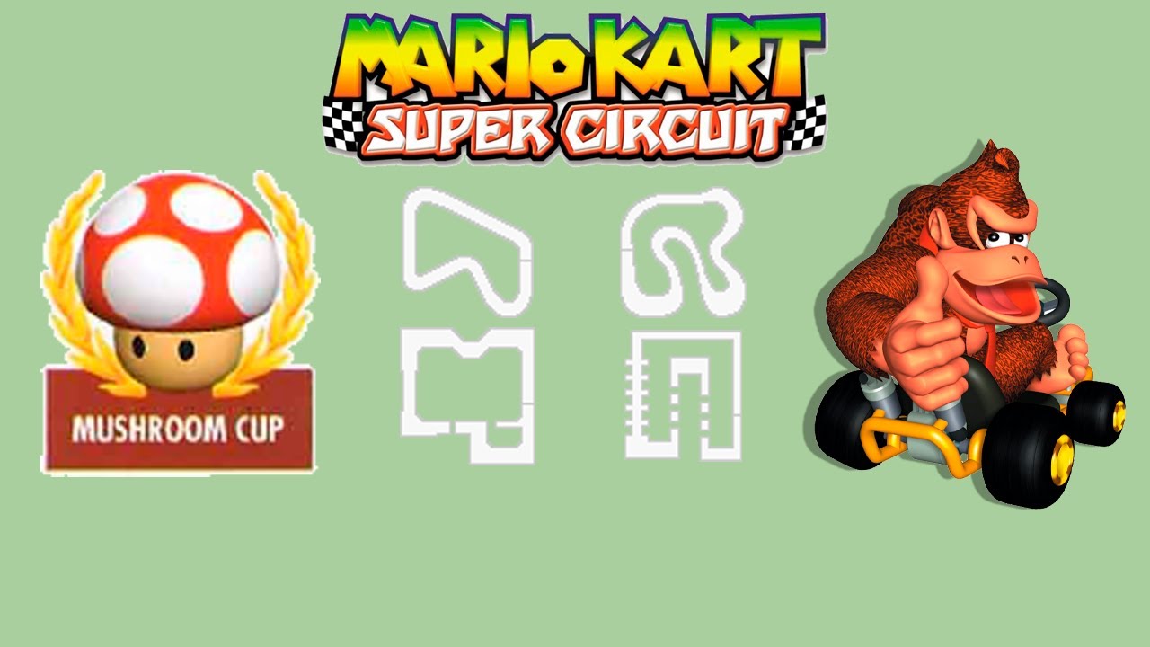 Mario Kart: Super Circuit #6: Copa Cogumelo Extra 100cc com Donkey Kong ...