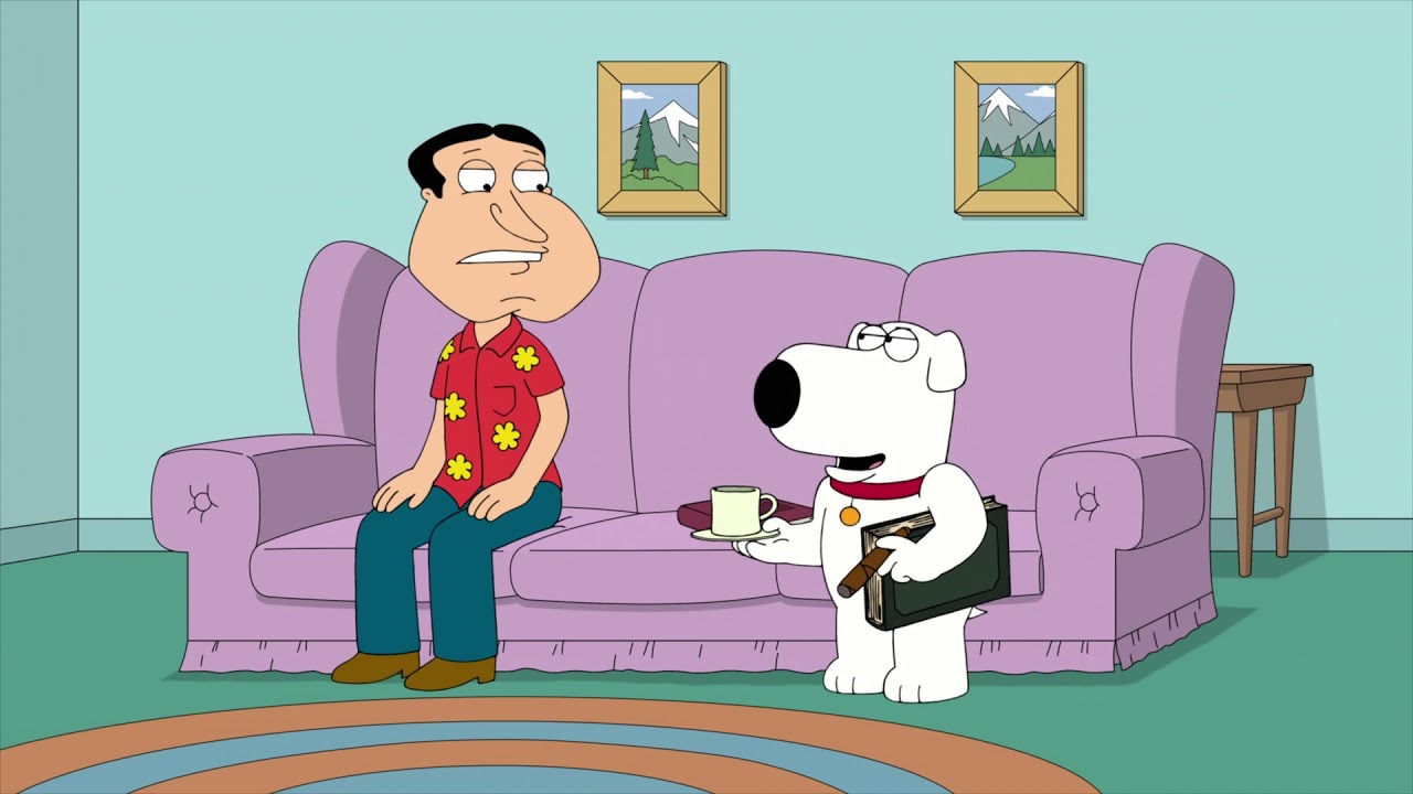 Quagmire asks Brian to pretend to be his dog - YouTube