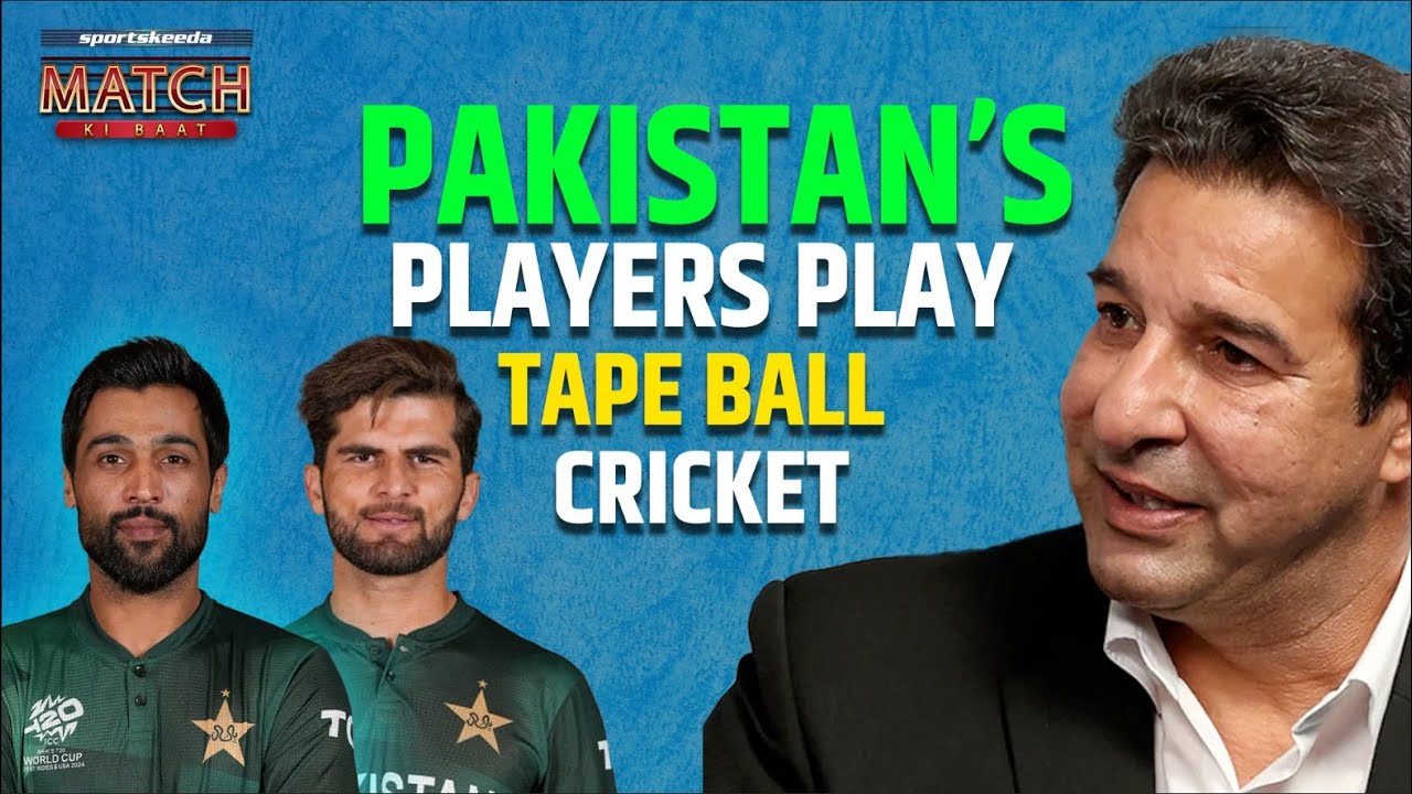 Pakistan International Player play Tape Ball Cricket - Wasim AKram ...