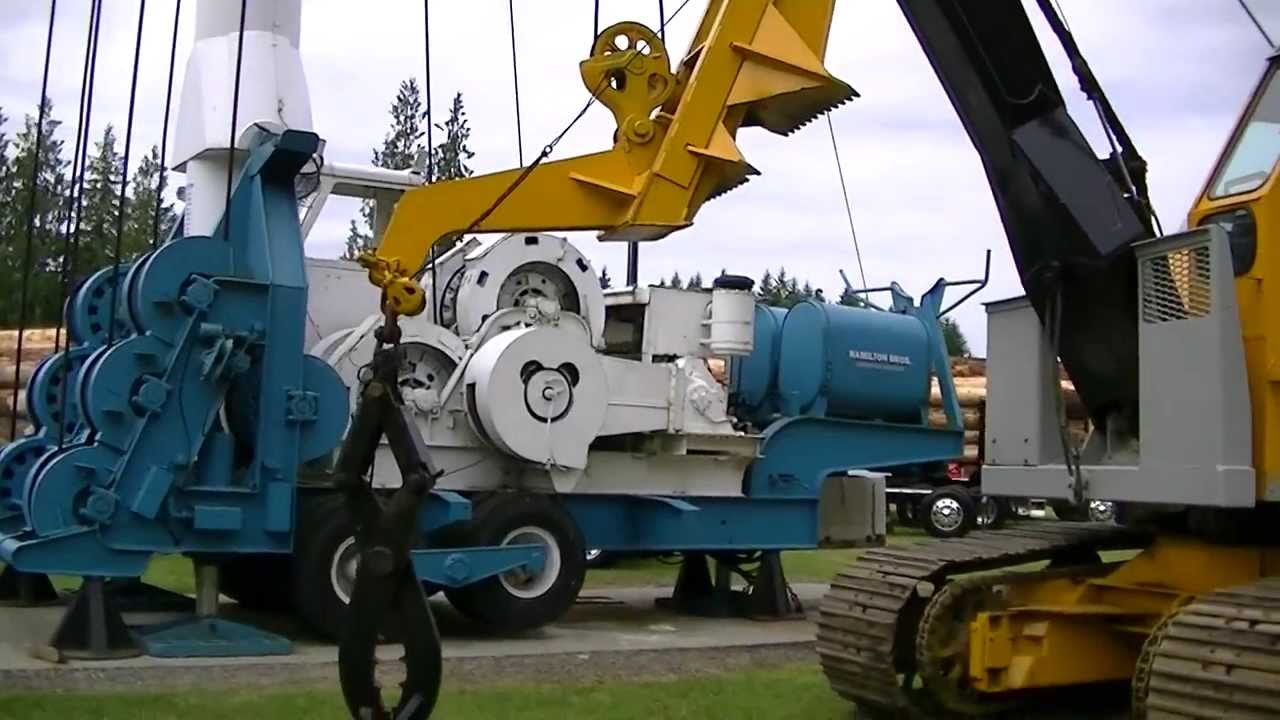 Skagit Yarder & Link Belt Loader - YouTube