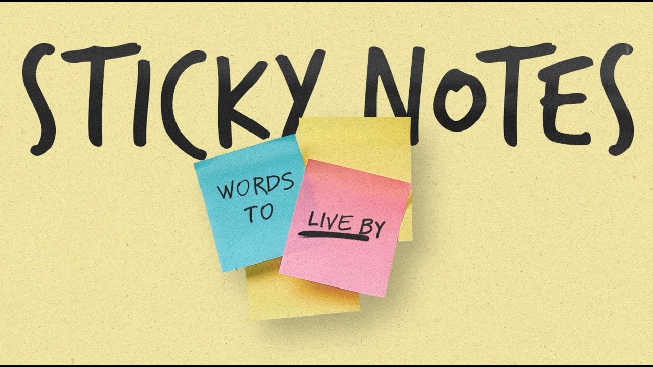 Sticky Notes - Week 1 - Jake Fry - YouTube
