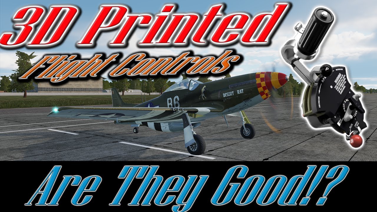 FREE 3D Printed Flight Controls Good? MSFS - YouTube