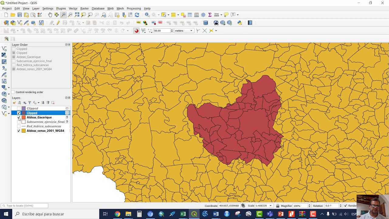 Como cortar archivos vectoriales y rasters en QGis 3.10 - YouTube