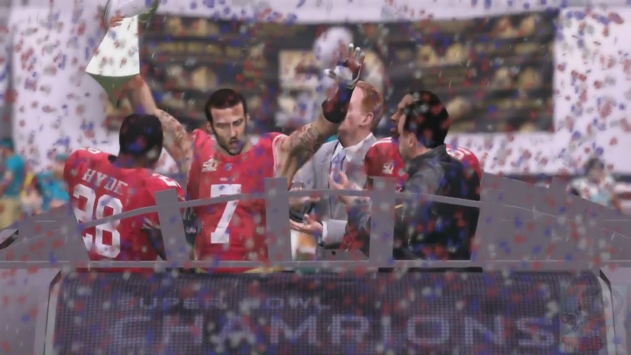 Madden NFL 16 - San Francisco 49ers Super Bowl Celebration - YouTube