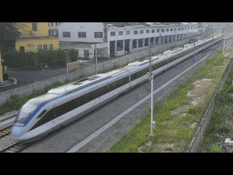 CRH6F, China intercity High Speed train 中國城際高速列車 - YouTube