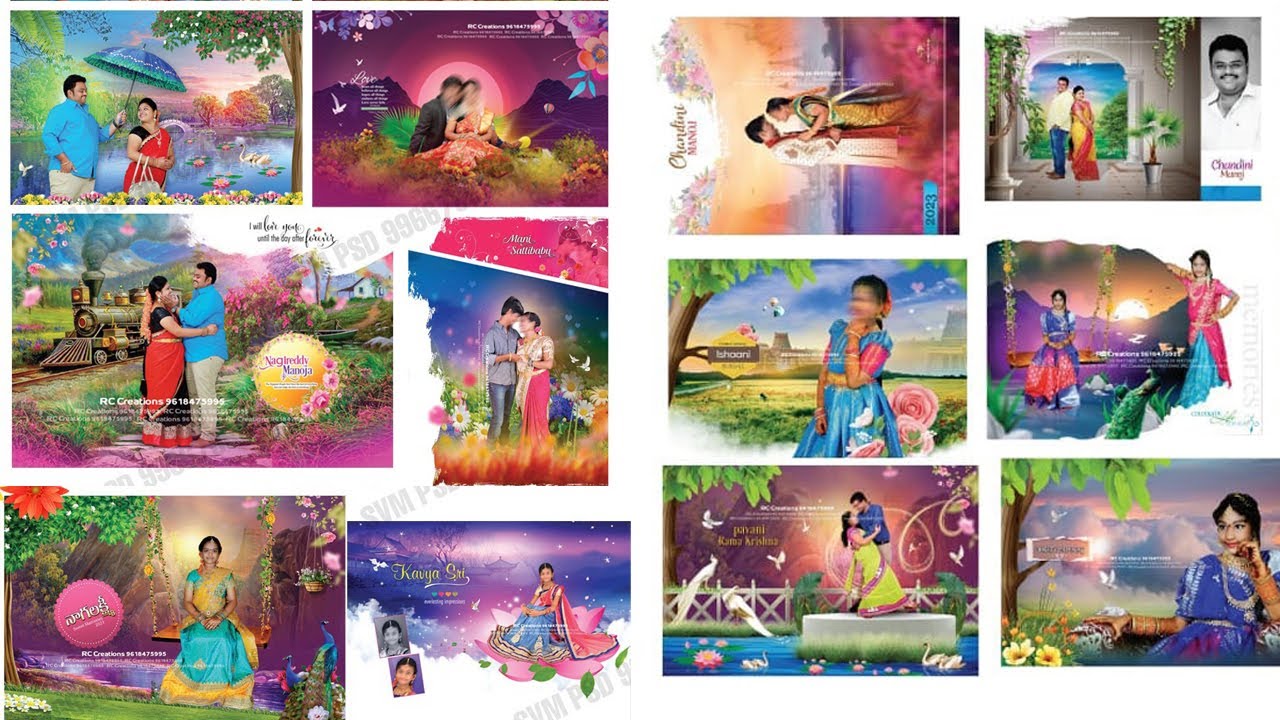 12X18 Half Creations Fully Editable Psd #vol-64 - YouTube