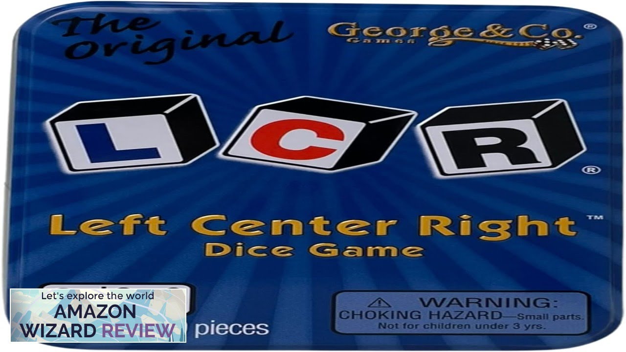 LCR® LEFT CENTER RIGHT DICE GAME BLUE TIN Review - YouTube