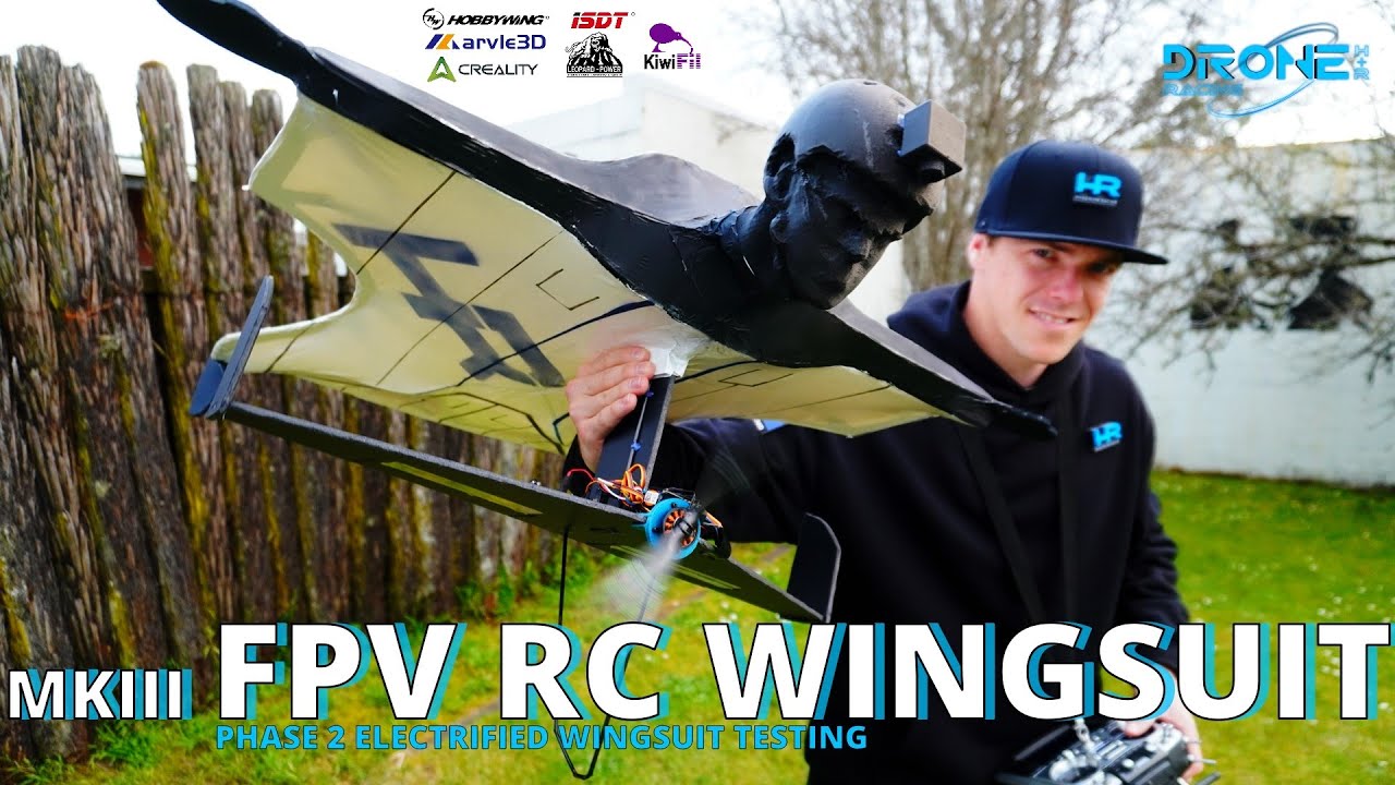 PREPARING THE RADIO CONTROL WING SUIT FOR FLIGHT - YouTube