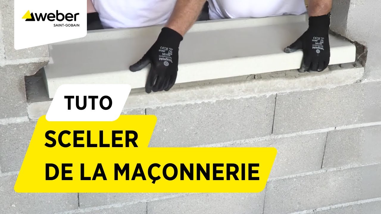 Comment sceller de petits éléments de maçonnerie ? | Weber - YouTube