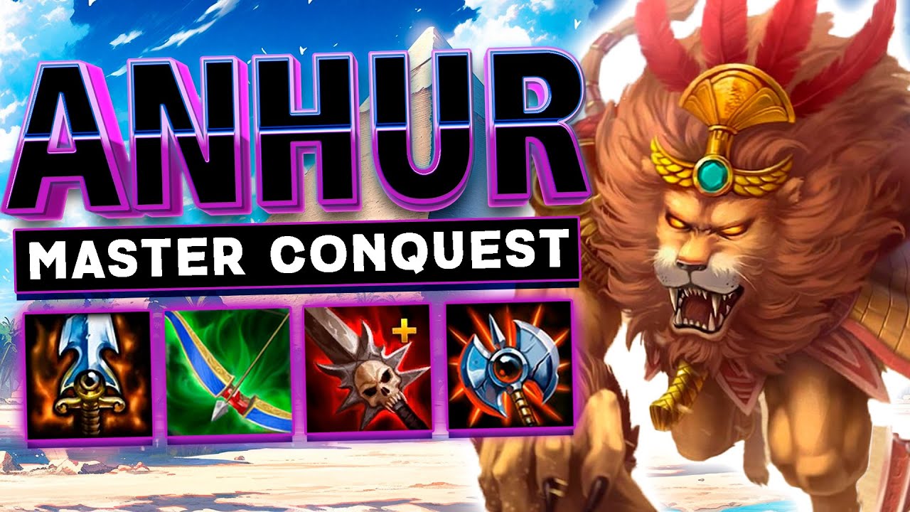 ANHUR ADC - VAYA INICIO de LOCOS!!! - SMITE Master Conquest - YouTube
